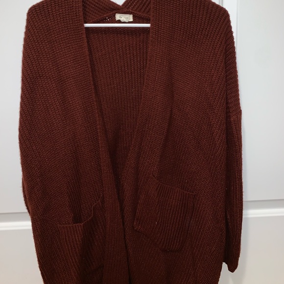 debut | Sweaters | Deep Maroon Cardigan | Poshmark